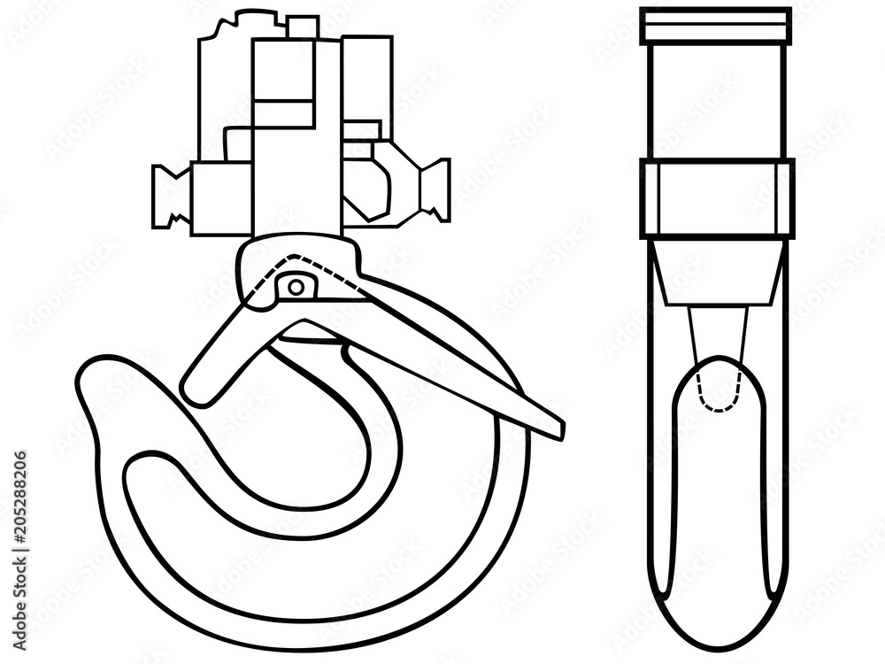 Hook for the lift, Hook for the crane, hook tow truck, views from the ...