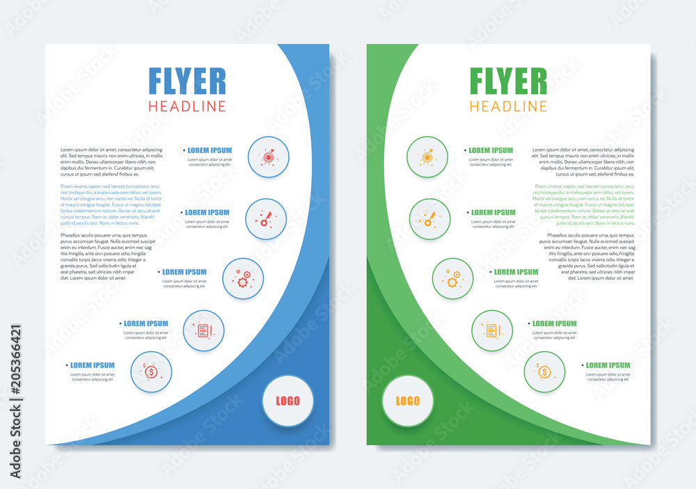 Business Modern Brochure Template. Minimalist Clean Flyer Leaflet Cover ...