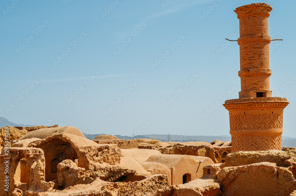Windcatcher towers is a traditional Persian architectural element to ...