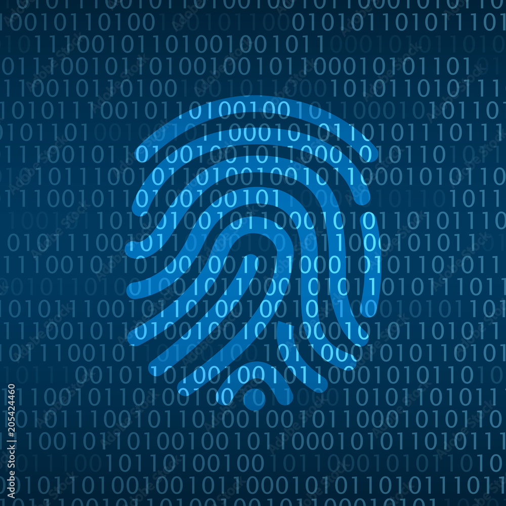 Cyber technology security, Lock on digital screen, network protection ...