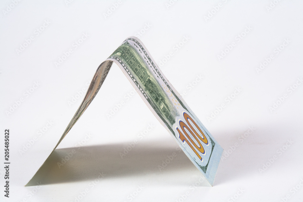 Dollar, model on dollar banknote, concept and idea of time value and ...