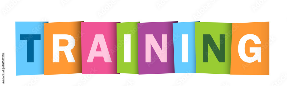 TRAINING Vector Letters icon Stock Vector | Adobe Stock