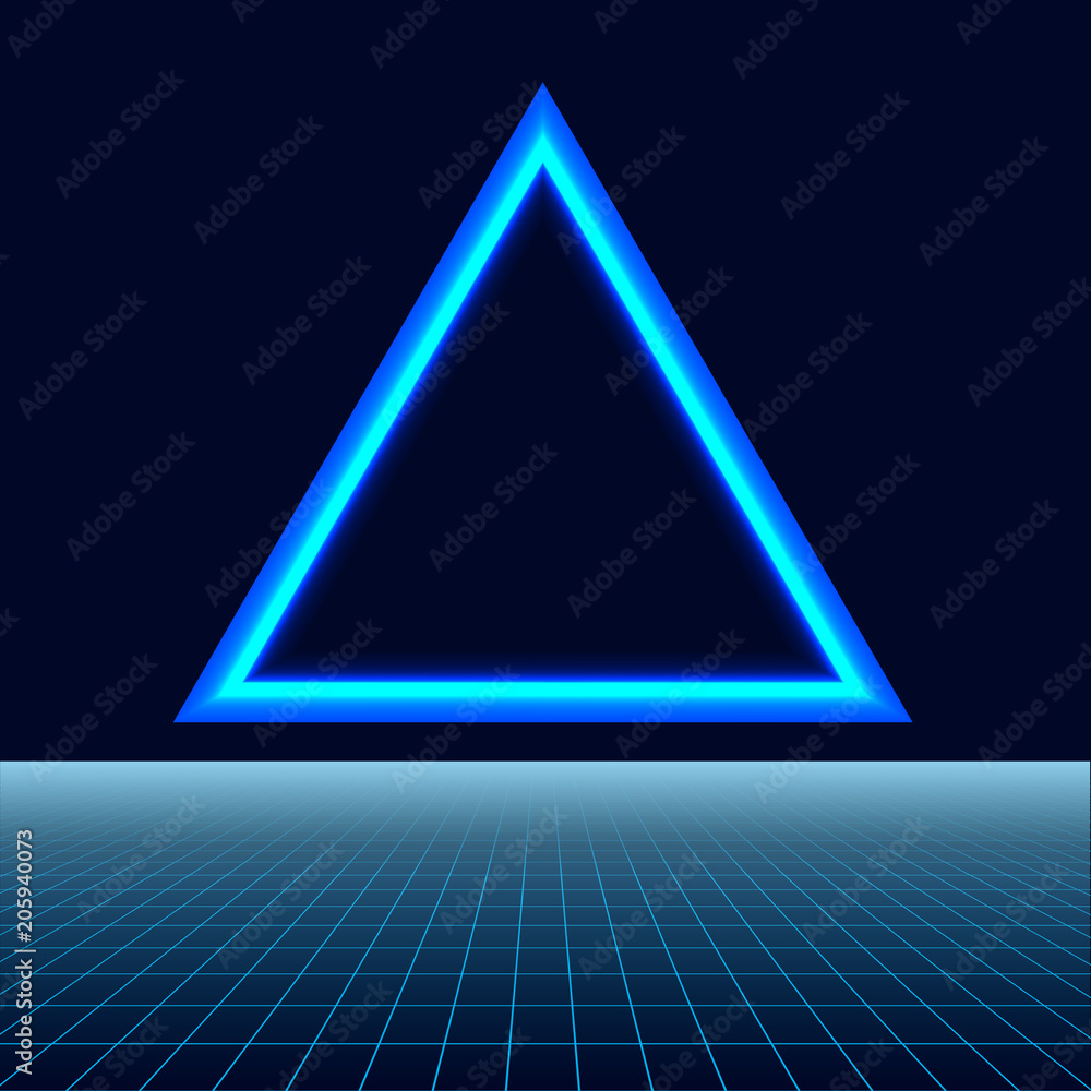 Future retro line background of the 80s. Vector futuristic synth retro ...