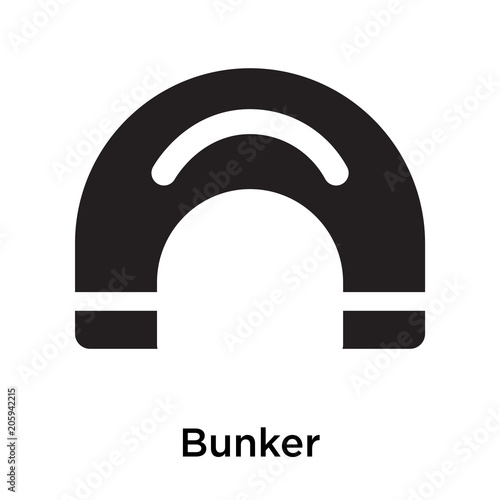 Bunker icon vector sign and symbol isolated on white background Stock ...