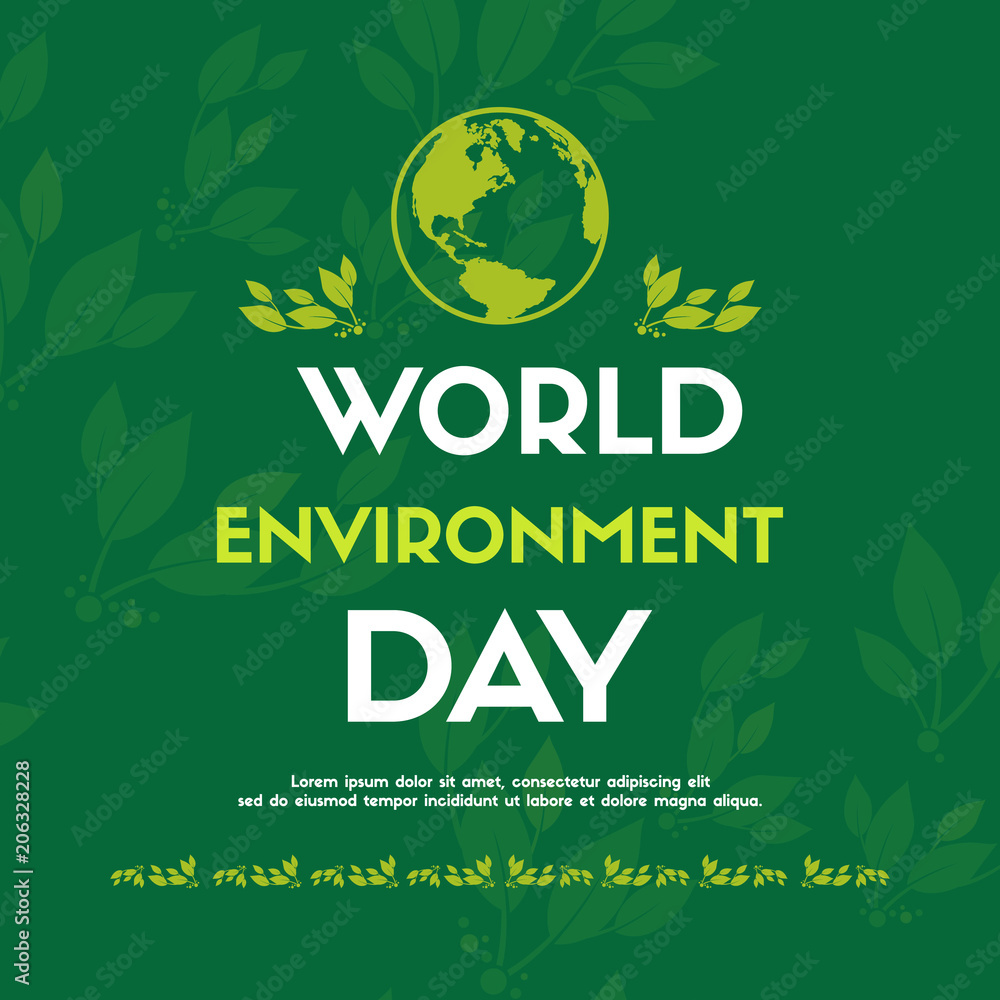 World environment day design card Stock Vector | Adobe Stock