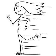 Roller Skating Stick Figures Free Stock Photo - Public Domain Pictures