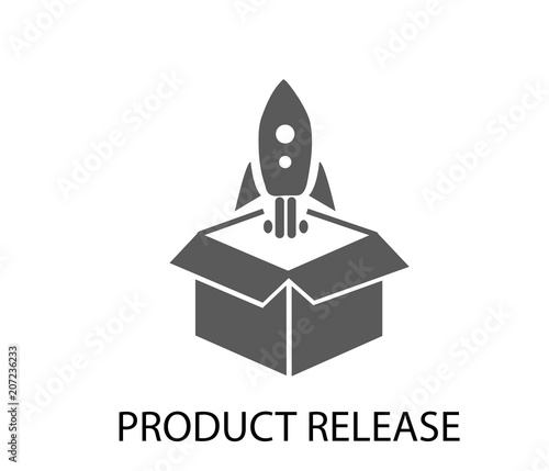 product launch icon Stock Vector | Adobe Stock