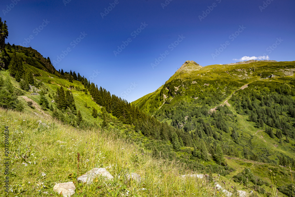 Panorama Bergkette Alpen Österreich Stock Photo | Adobe Stock