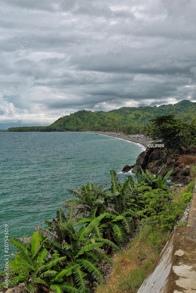 Coastal area facing the Sulu sea-Culipapa barangay. Hinoba-an town ...