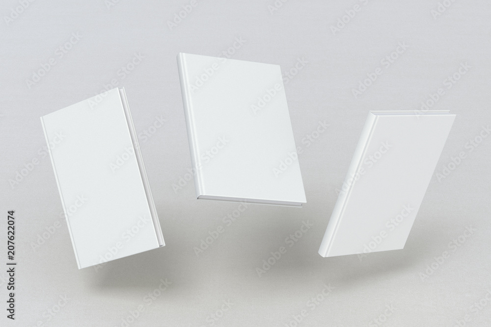 blank book cover flying Stock Illustration | Adobe Stock