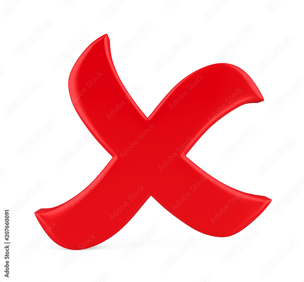 Wrong Cross Symbol Isolated Stock Illustration | Adobe Stock