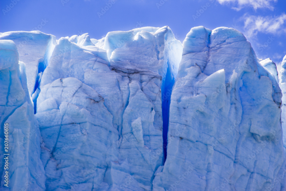 Perito Moreno glacier, one of the hundreds of glaciers coming from the ...