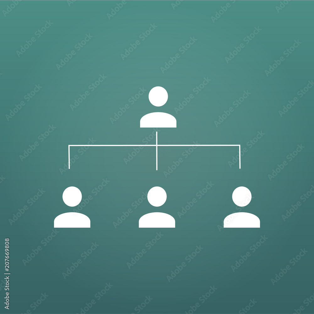 Organization chart infographic, people icon, hierarchy pyramid concept ...