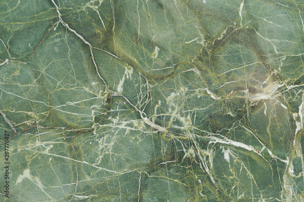 Photo Stock Green marble texture with light veins. Perfect natural ...