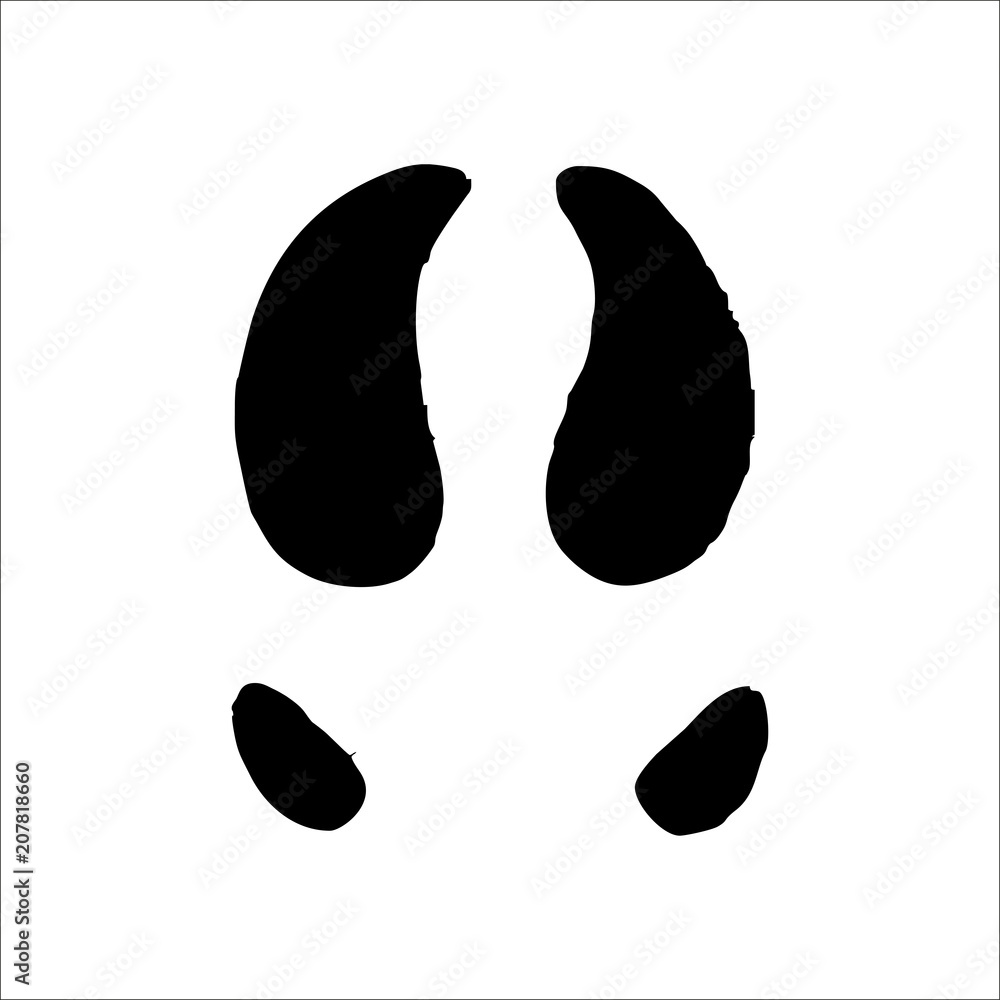 Caribou footprints icon. Vector Illustration Stock Vector | Adobe Stock
