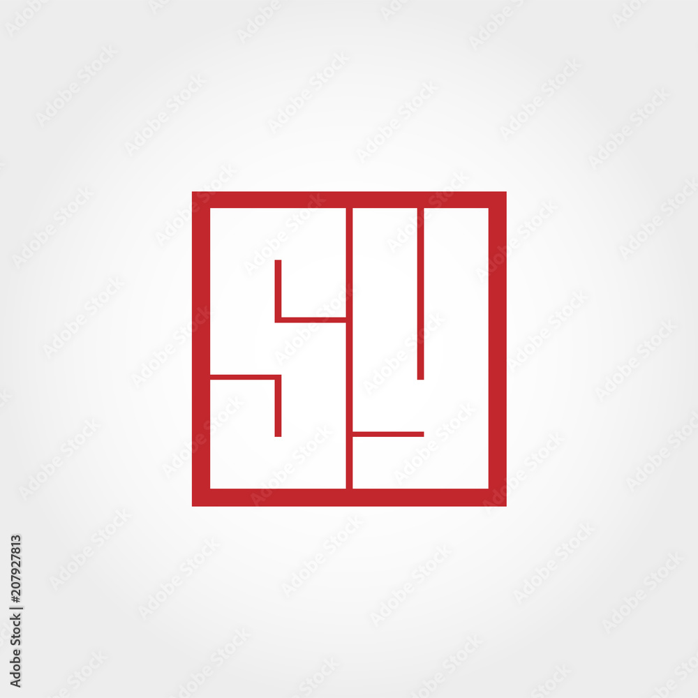 Initial Letter SY Logo Template Vector Design Stock Vector | Adobe Stock