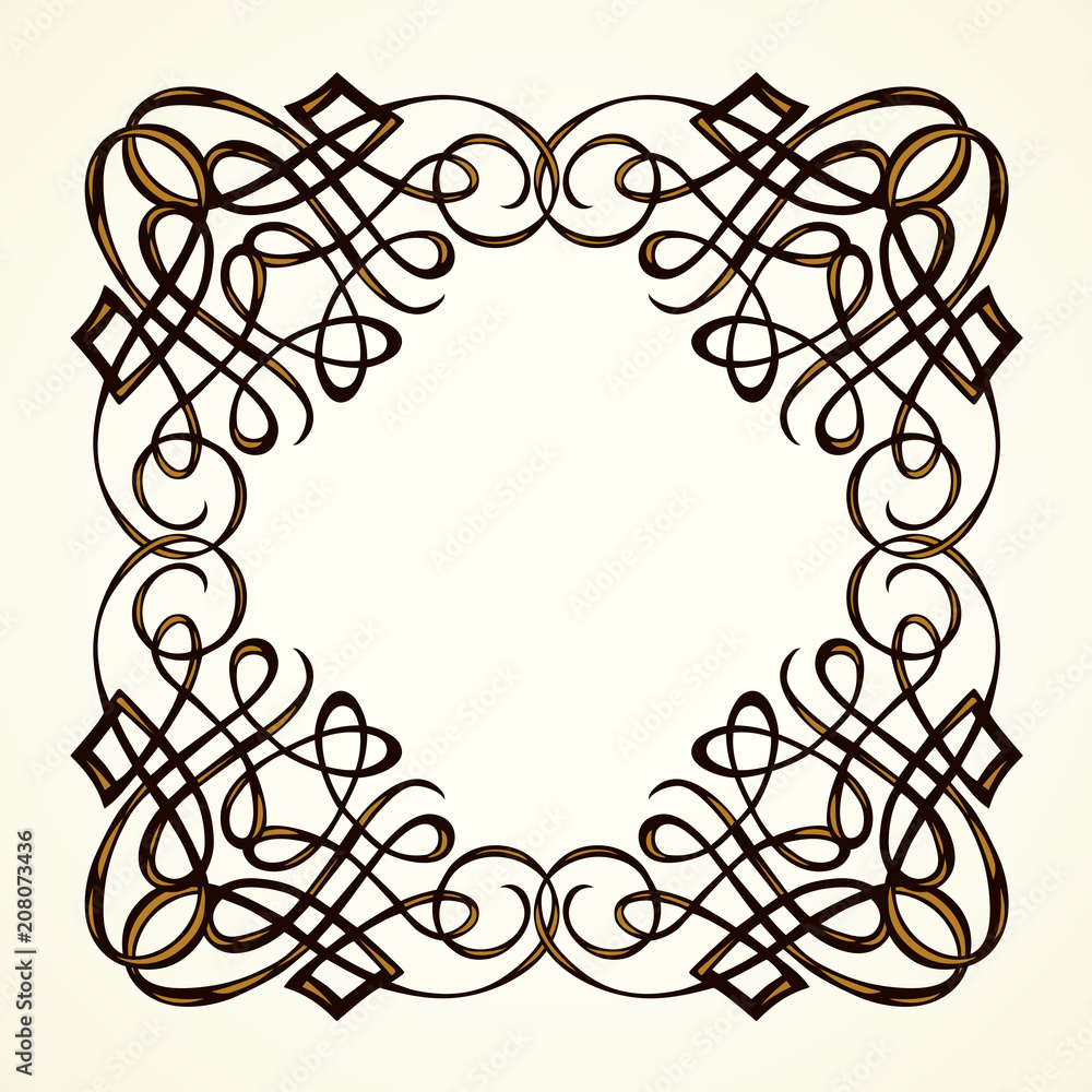 Vignette. Vector drawing Stock Vector | Adobe Stock