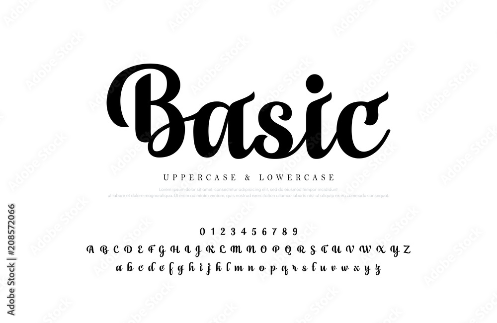 Elegant alphabet letters set. Classic Custom Lettering Designs for logo ...