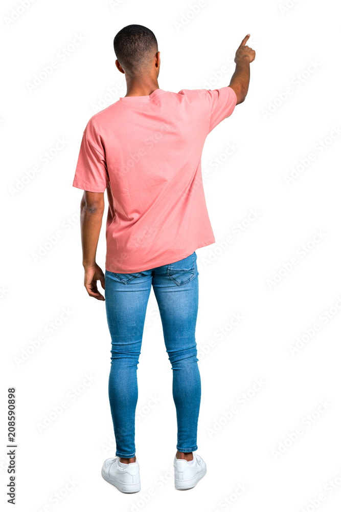 surprised man pointing back