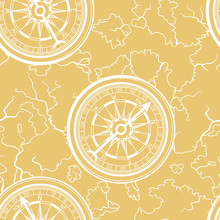 Seamless Nautical Compass Pattern Free Stock Photo - Public Domain Pictures