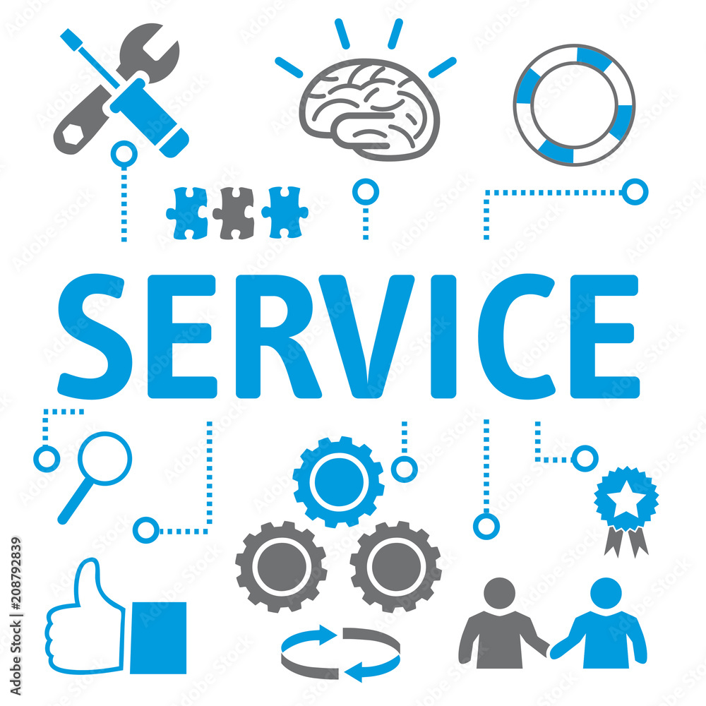 Stock-Vektorgrafik „customer service concept icons“ | Adobe Stock