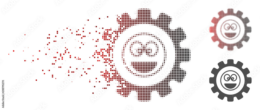 Praca wektorowa bez tantiem: Vector options gear laugth smiley icon in ... Praca wektorowa bez tantiem: Vector options gear laugth smiley icon in ...