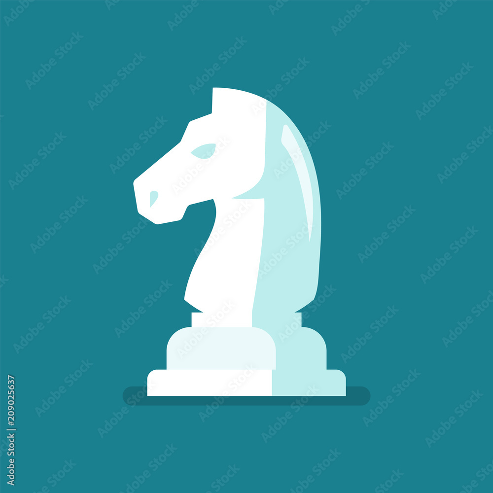Knight Chess figure icon Stock Vector | Adobe Stock