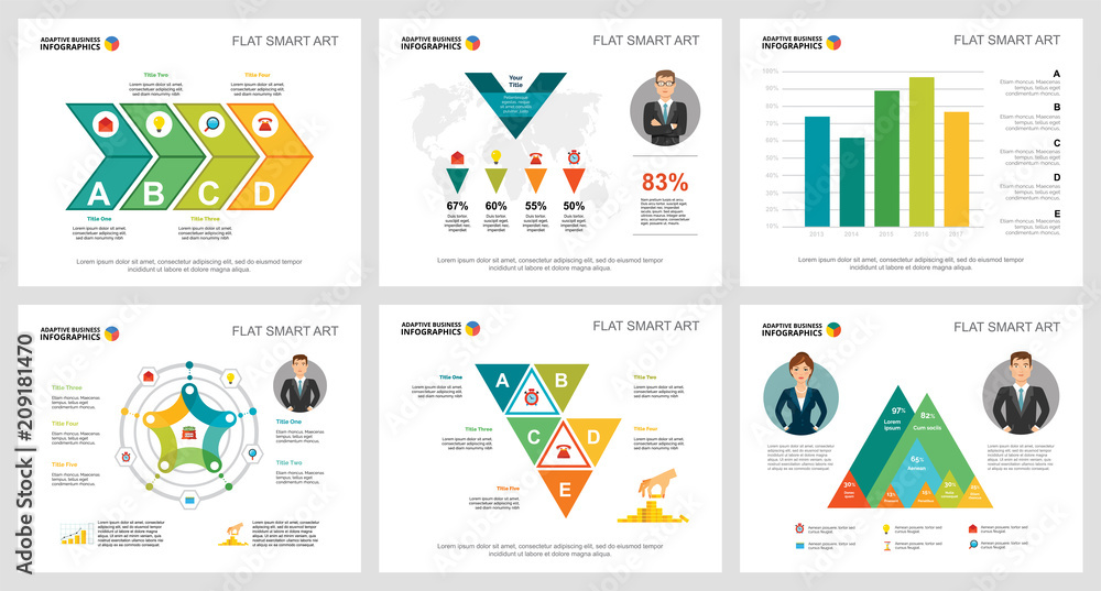 Colorful statistics and logistics infographic charts set. Business ...