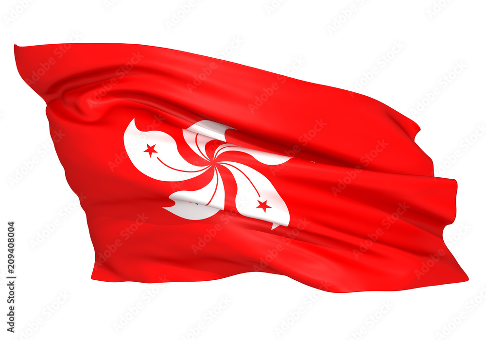 香港国旗 素材庫插圖 | Adobe Stock