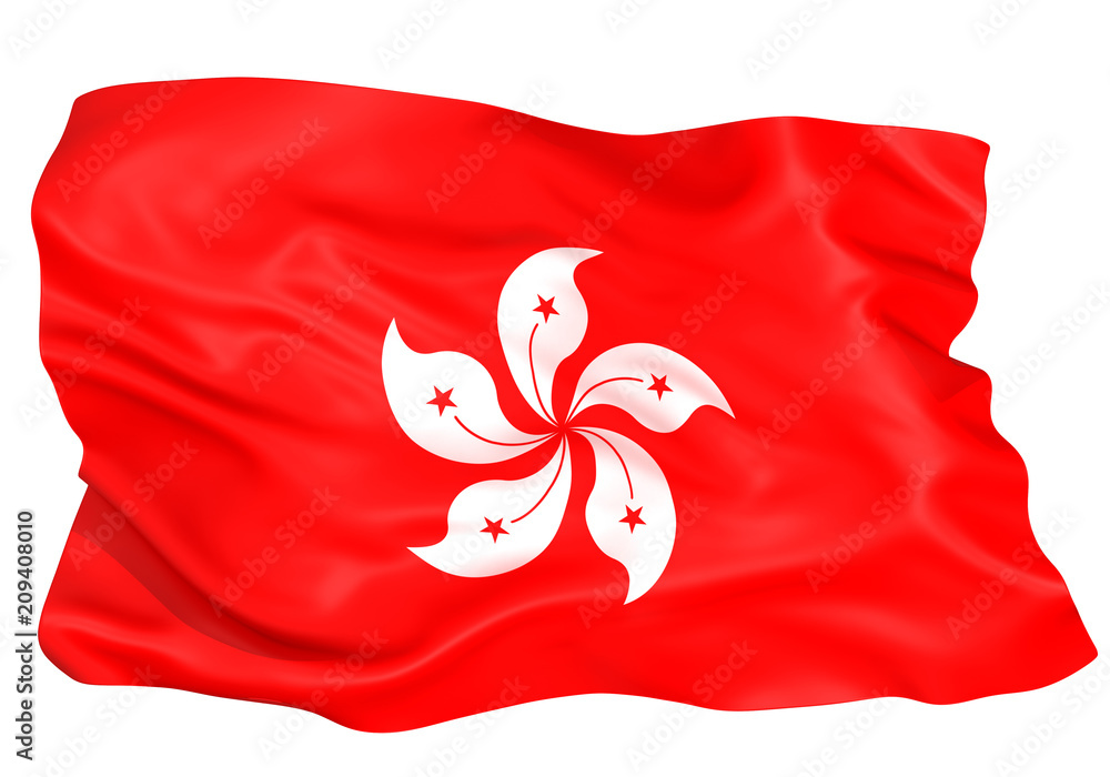 香港国旗 素材庫插圖 | Adobe Stock