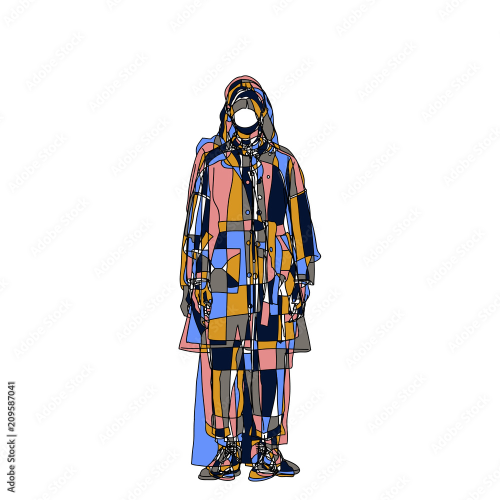 Stained Glass Lady Stock Illustration Adobe Stock 8188
