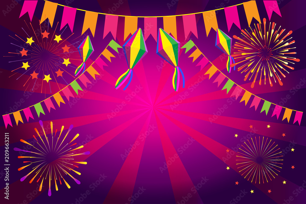 Festive background, wallpaper for Summer Festival Festa Junina ...