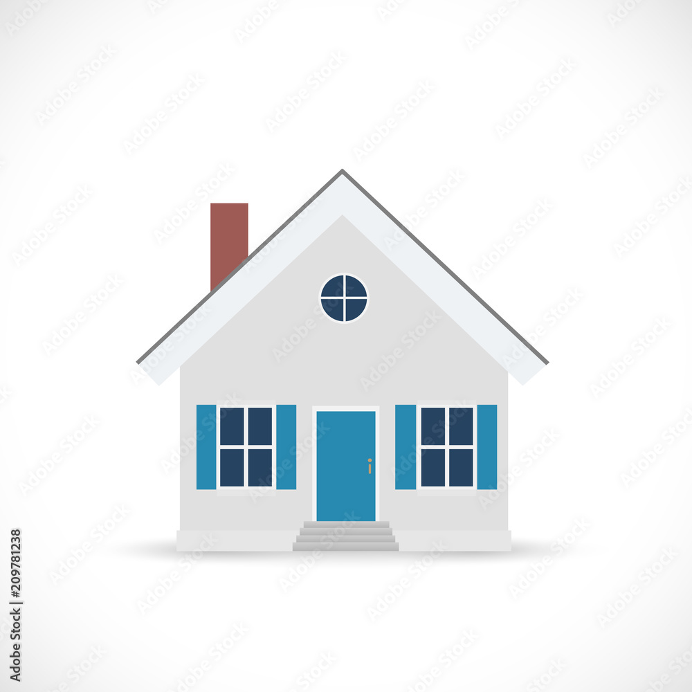 House Illustration Stock Vector | Adobe Stock