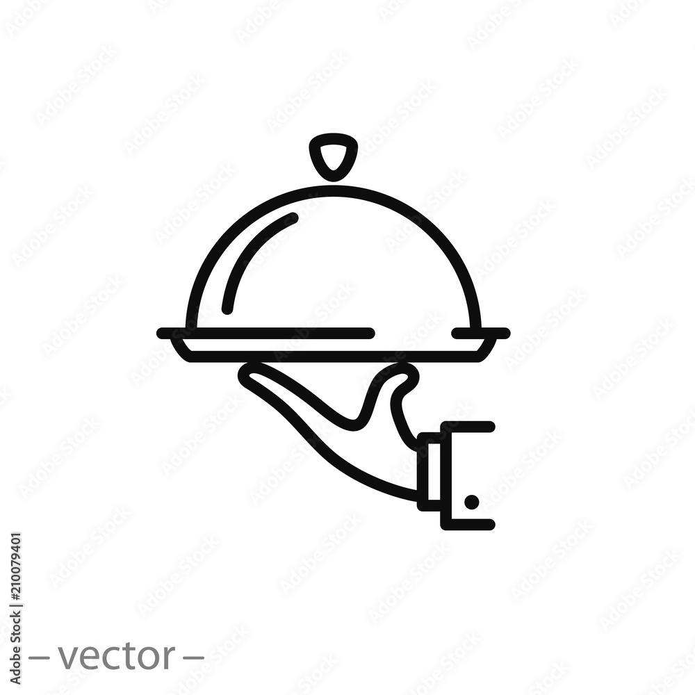 Catering service icon vector Stock Vector | Adobe Stock