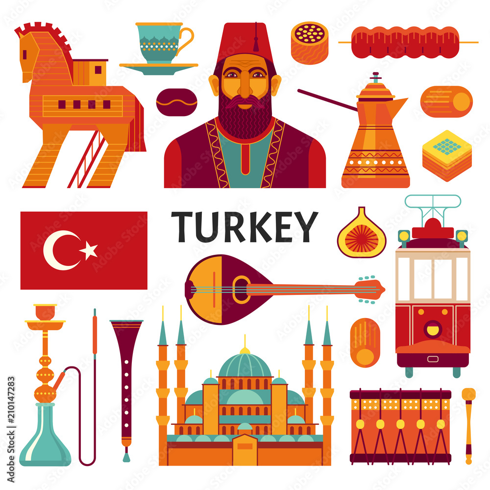 Turkey Symbol Icons