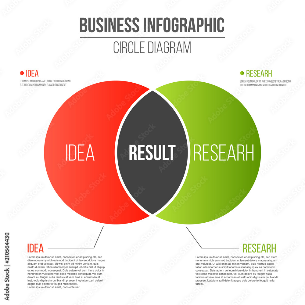 Creative vector illustration of business presentation slide template ...