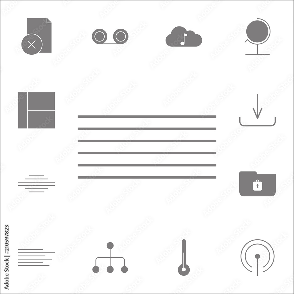 Align center icon. Detailed set of minimalistic icons. Premium quality ...