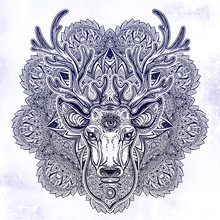 Mandala diseño Stag Stock de Foto gratis - Public Domain Pictures