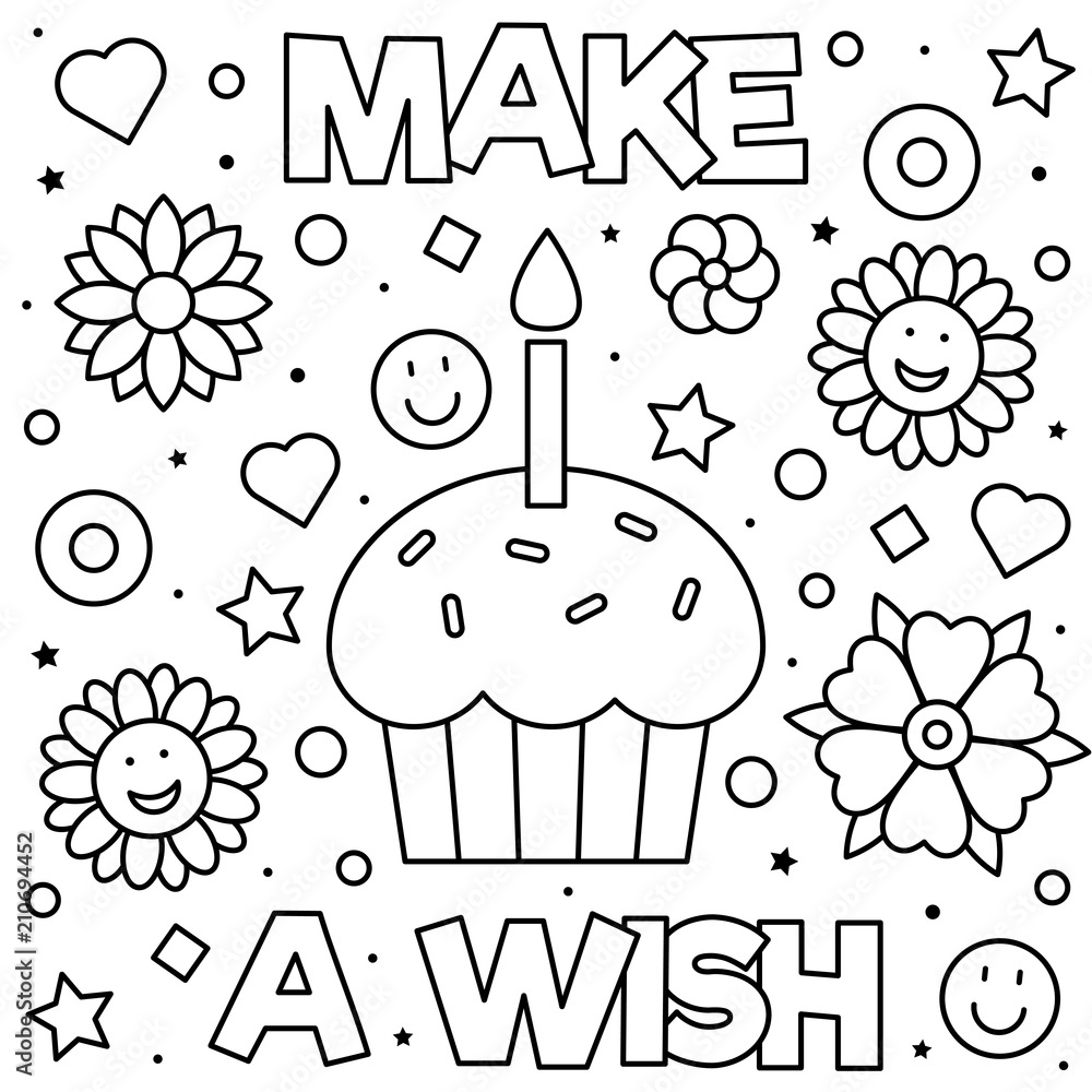 Coloring page. Vector illustration. Stock Vector | Adobe Stock