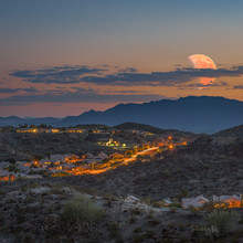 Moon Over Arizona Free Stock Photo - Public Domain Pictures