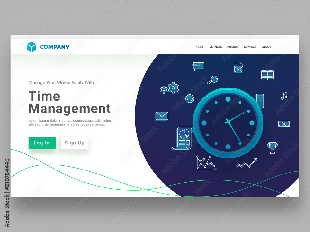 Time management concept with multiple task to do in a certain time ...