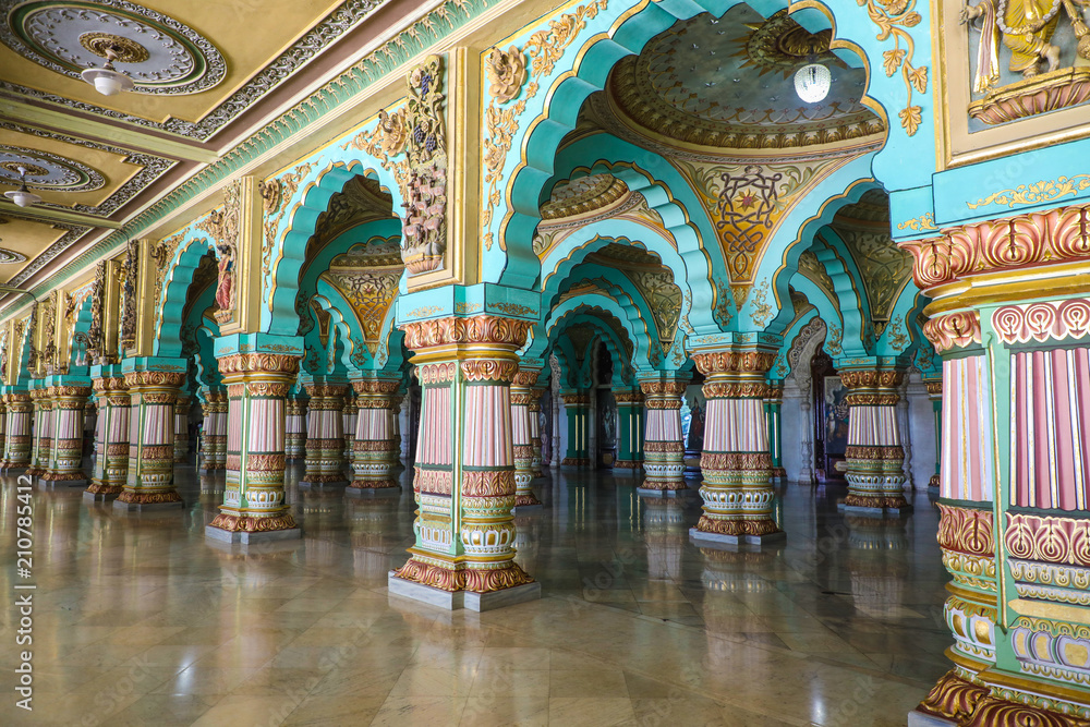 A grand palace of Mysore from Indian state of Karnataka boosting ...