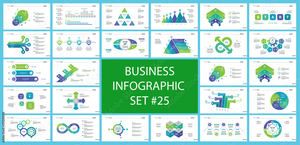 Set of teamwork and statistics concept infographic charts. Business ...