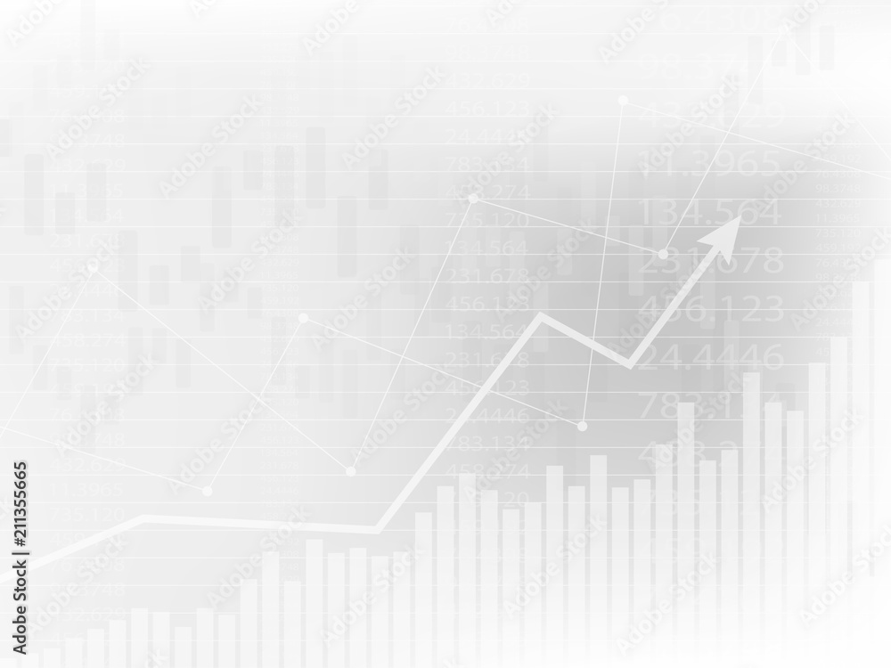 Business candle stick chart of stock market investment trading, Bullish ...