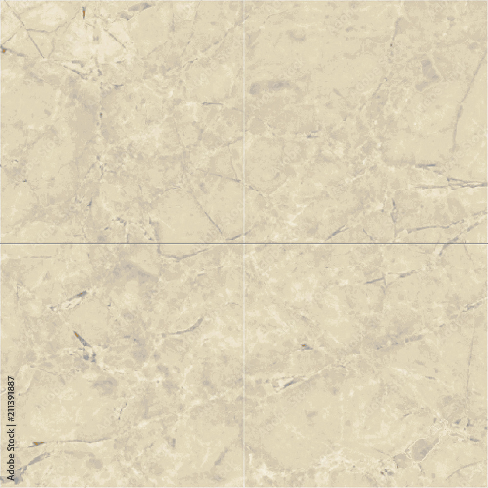 Natural marble square tile seamless texture map, diffuse Stock ...