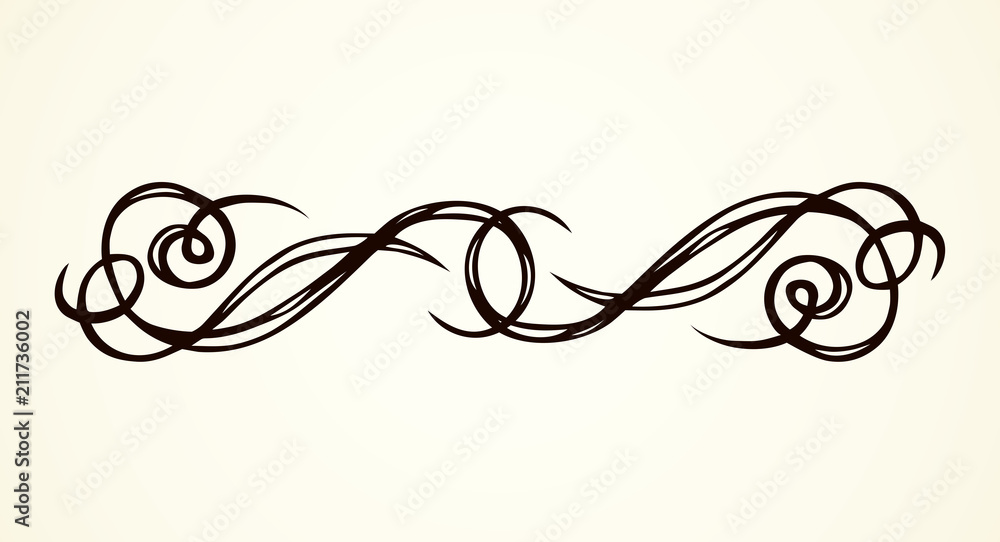 Vignette. Vector drawing Stock Vector | Adobe Stock