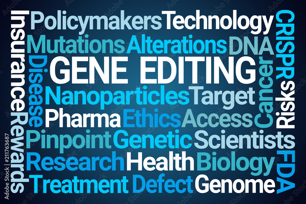 Gene Editing Word Cloud Stock Illustration | Adobe Stock