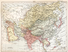 Vintage Asia Map Free Stock Photo - Public Domain Pictures