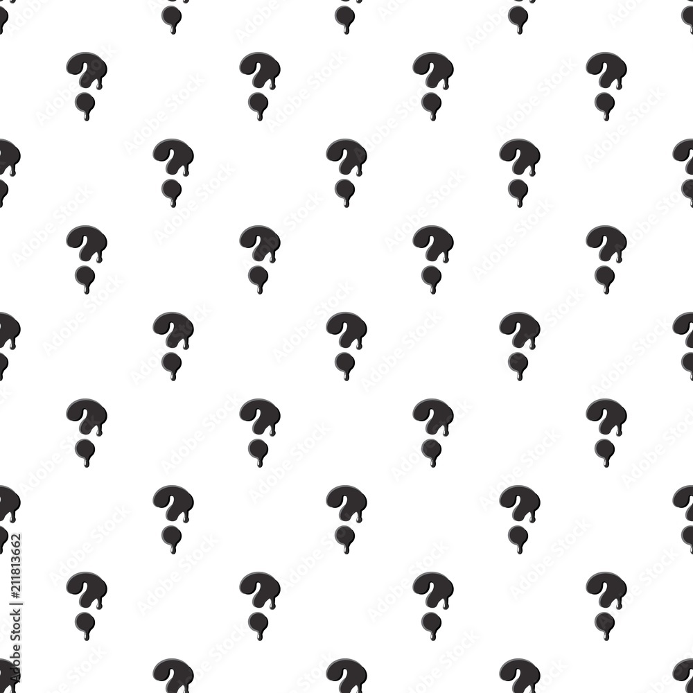 Question mark isolated on white background. Black liquid oil question ...