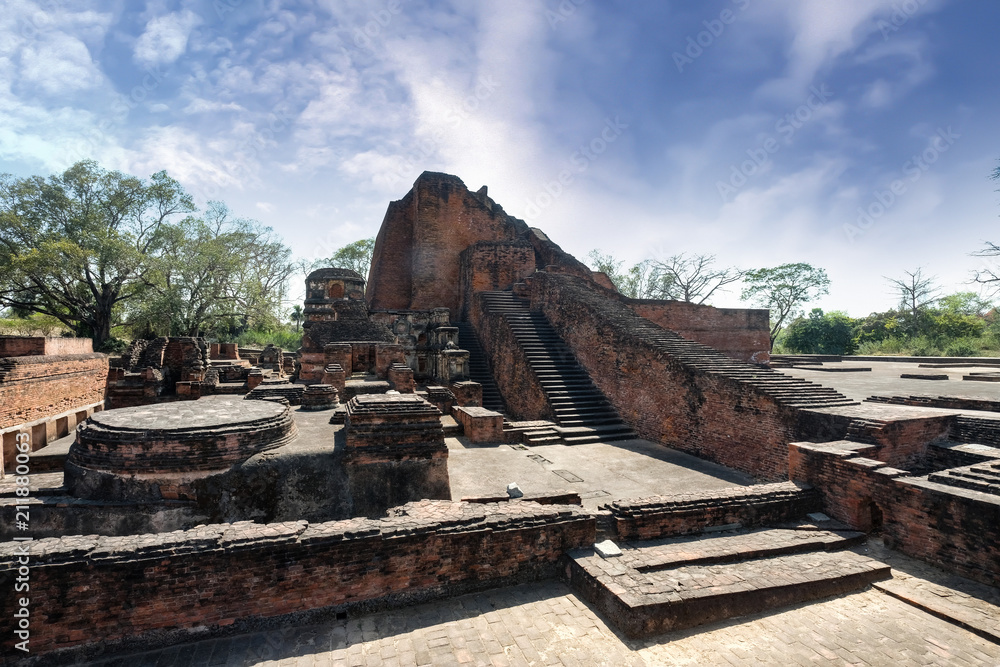 The ruins of Nalanda Mahavihara, Nalanda University Excavated Site ...